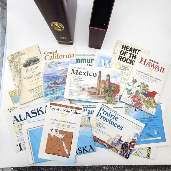 National Geographic | Accents | National Geographic Rare Maps 8 With ...